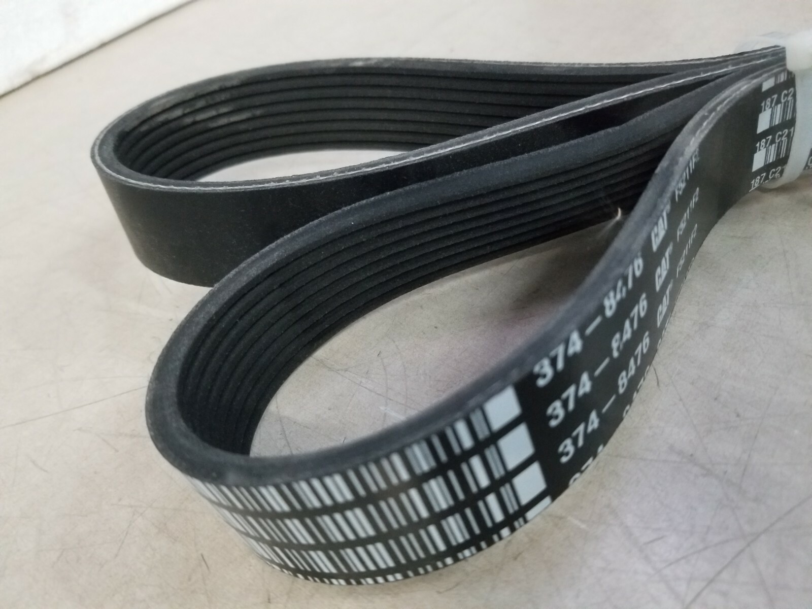 Genuine CATERPILLAR OEM Severe Duty Serpentine Poly Rib Belt 374-8476 ...