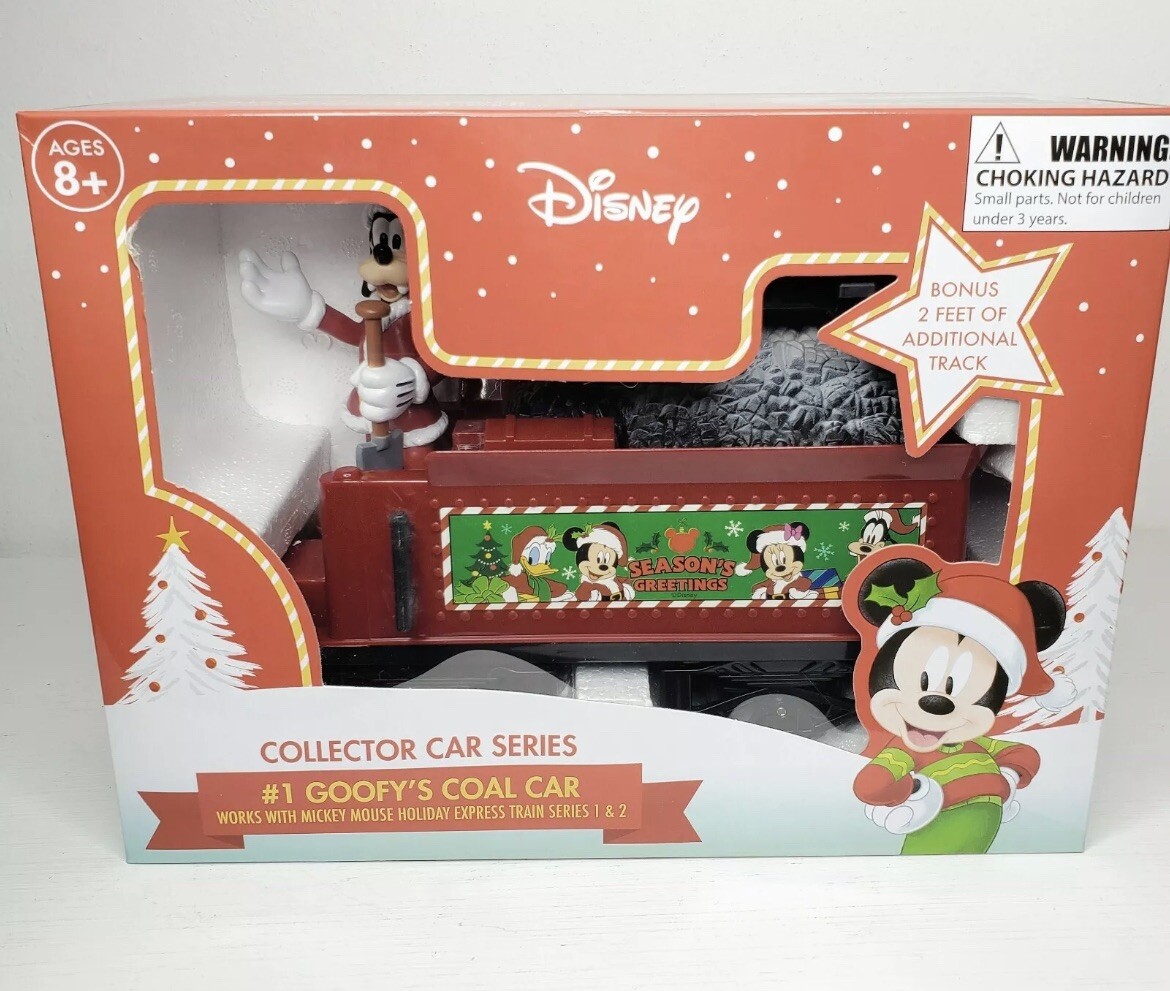 Disney Mickey Mouse Holiday Train Express 1 Goofy's Coal Car Collector ...