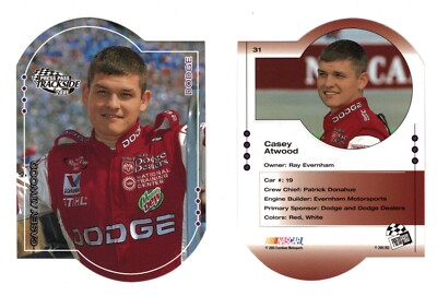 CASEY ATWOOD 2021 PRESS PASS TRACKSIDE 31 NASCAR DODGE RACING | eBay