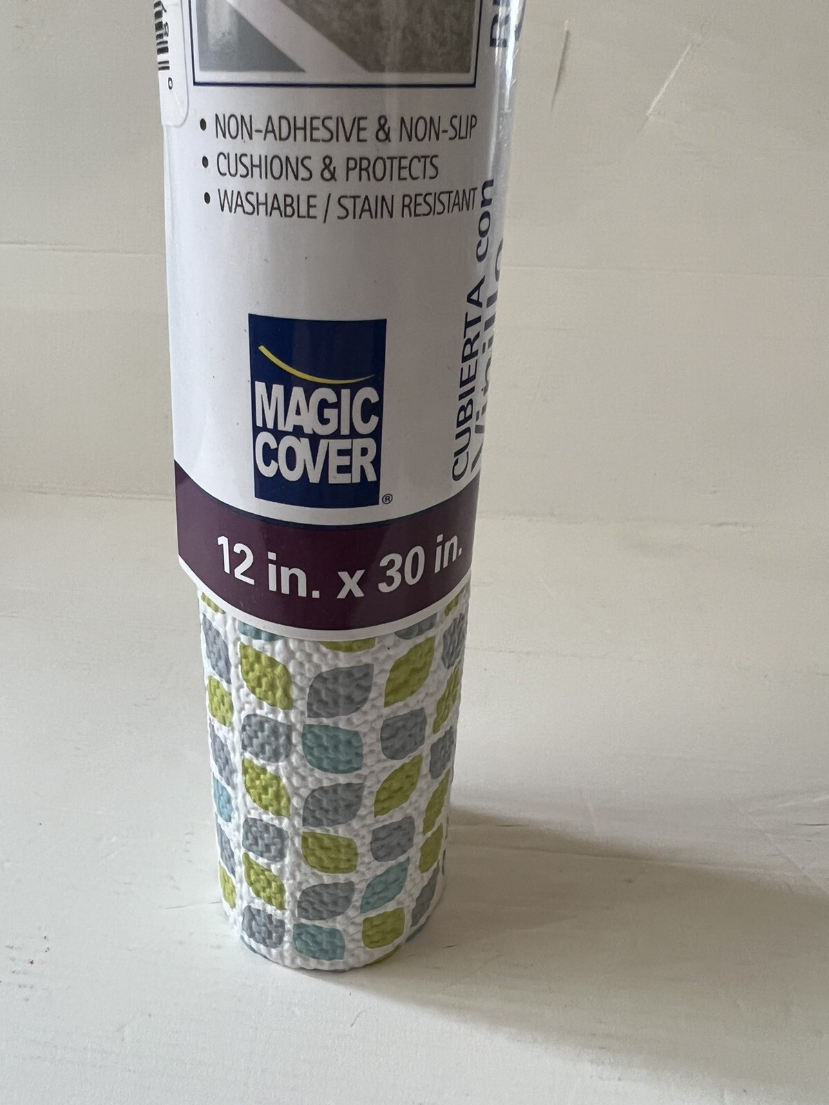Magic Cover Vinyl Top Liner- Cushions and Protects 12 x 30" White Gray ...