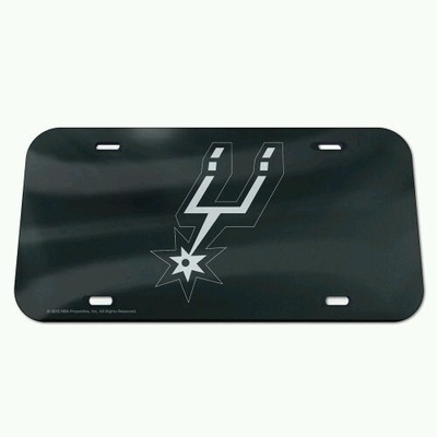 SAN ANTONIO SPURS SPECIALTY ACRYLIC MIRRORED LICENSE PLATE NBA | eBay