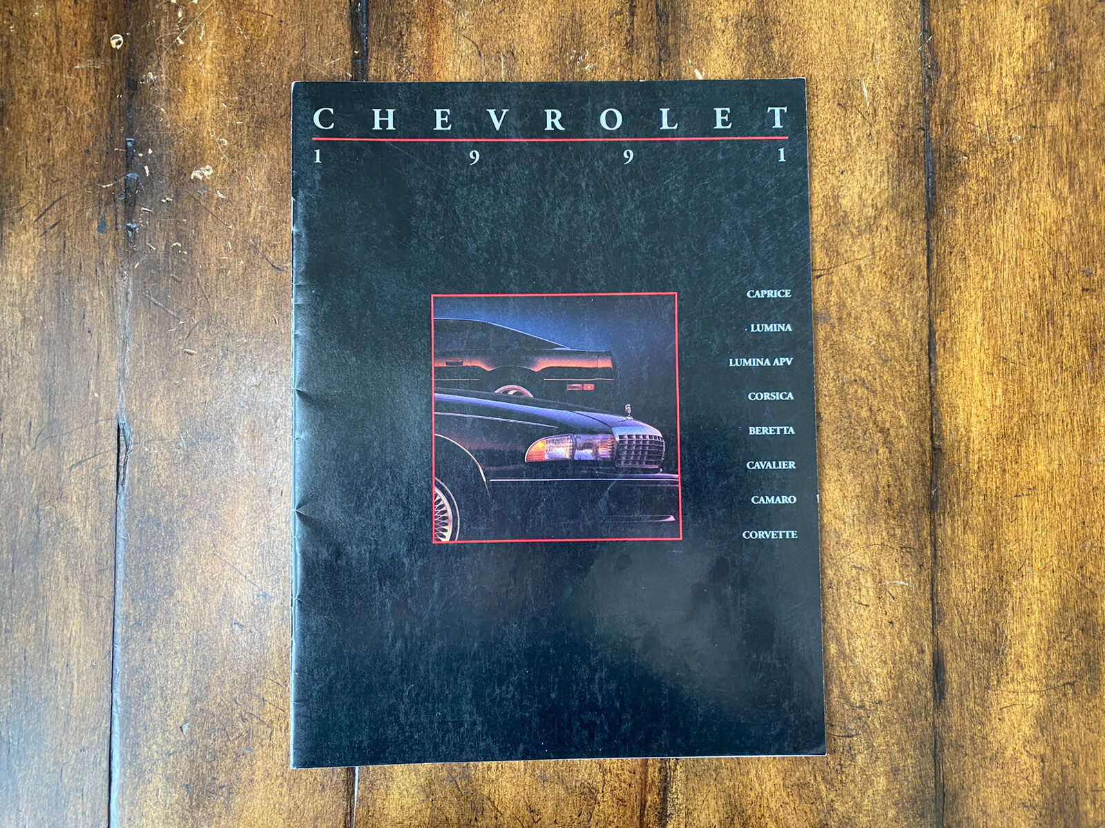 1991 Chevrolet Brochure Catalog Camaro RS Z28 Corvette Beretta Cavalier ...