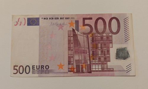 Austria 500 euro note 2002, Draghi Sign, N series, Pick 19A, F008C3 | eBay