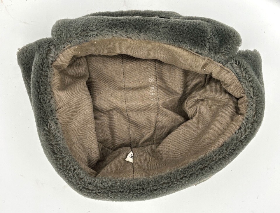 Vintage East German DDR Military Winter Hat Small 54 | eBay