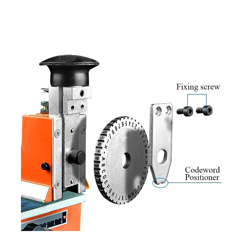 MXBAOHENG Manual Nameplate Metal Label Stamping Printer Machine Marking ...