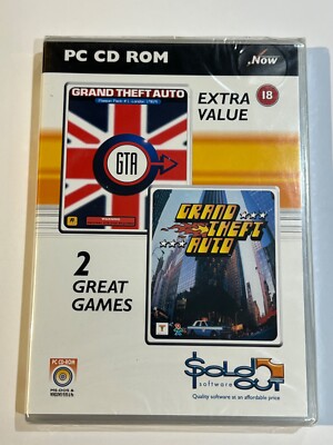 PC CD ROM GAME GRAND THEFT AUTO DOUBLE PACK LONDON MISSION PACK GTA NEW ...