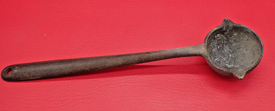 Vintage No. 3 Cast Iron Lead Pouring Ladle 12" Total Length | eBay