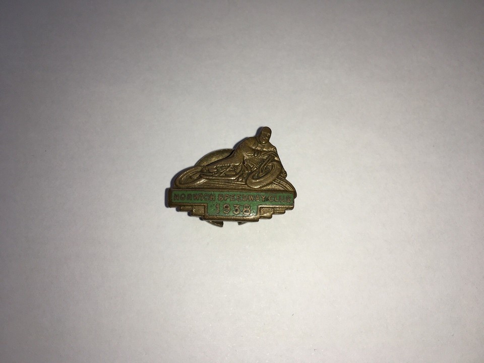 SCARCE 1938 NORWICH SPEEDWAY CLUB SUPPORTERS ENAMEL LAPEL BADGE | eBay UK