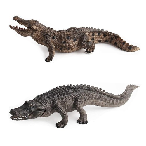 2 Pcs Simulated Crocodiles Model Figure Toy, Realistic Alligator Figurines Co... | eBay