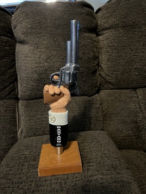 NEW Blue Point Brewery Bastard Gun Beer Keg Tap Handle Knob Long Island ...