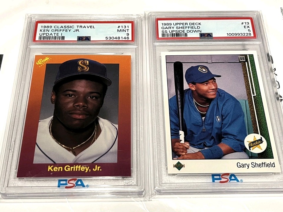 1989 Classic Ken Griffey Jr PSA 9/ 1989 Upper Deck Gary Sheffield PSA 5 ...