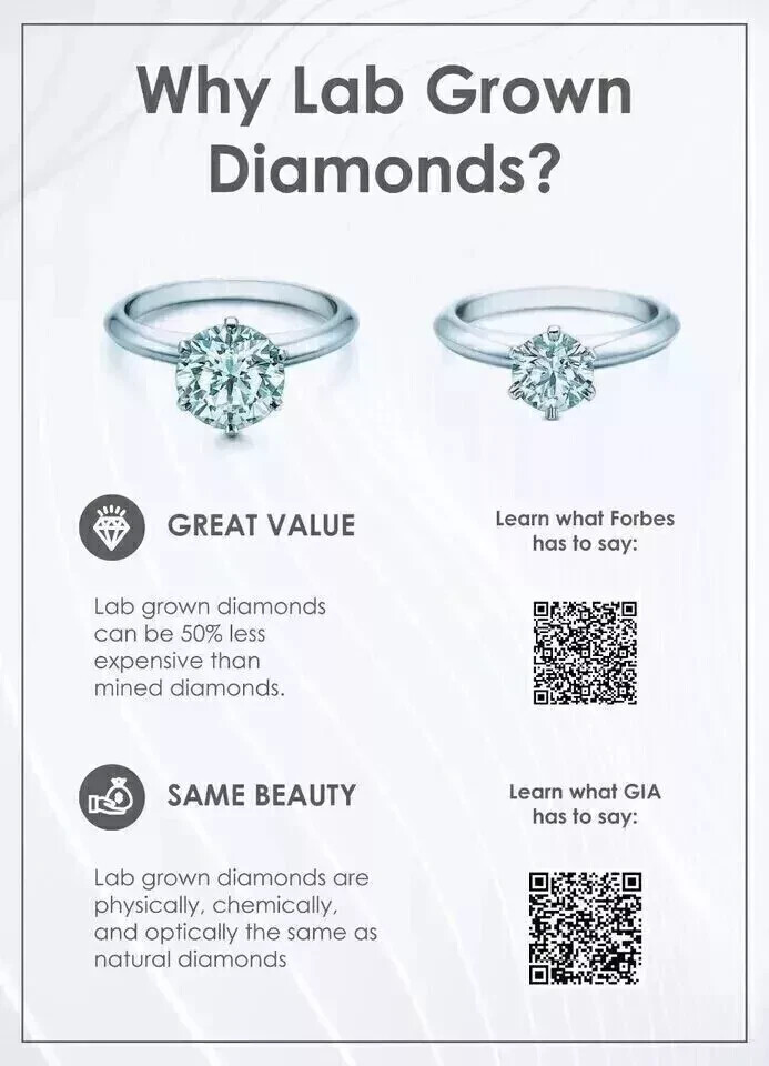 4 Carat IGI Certified E VS1 Lab Grown Diamond Studs 14K Gold Push Backs ...