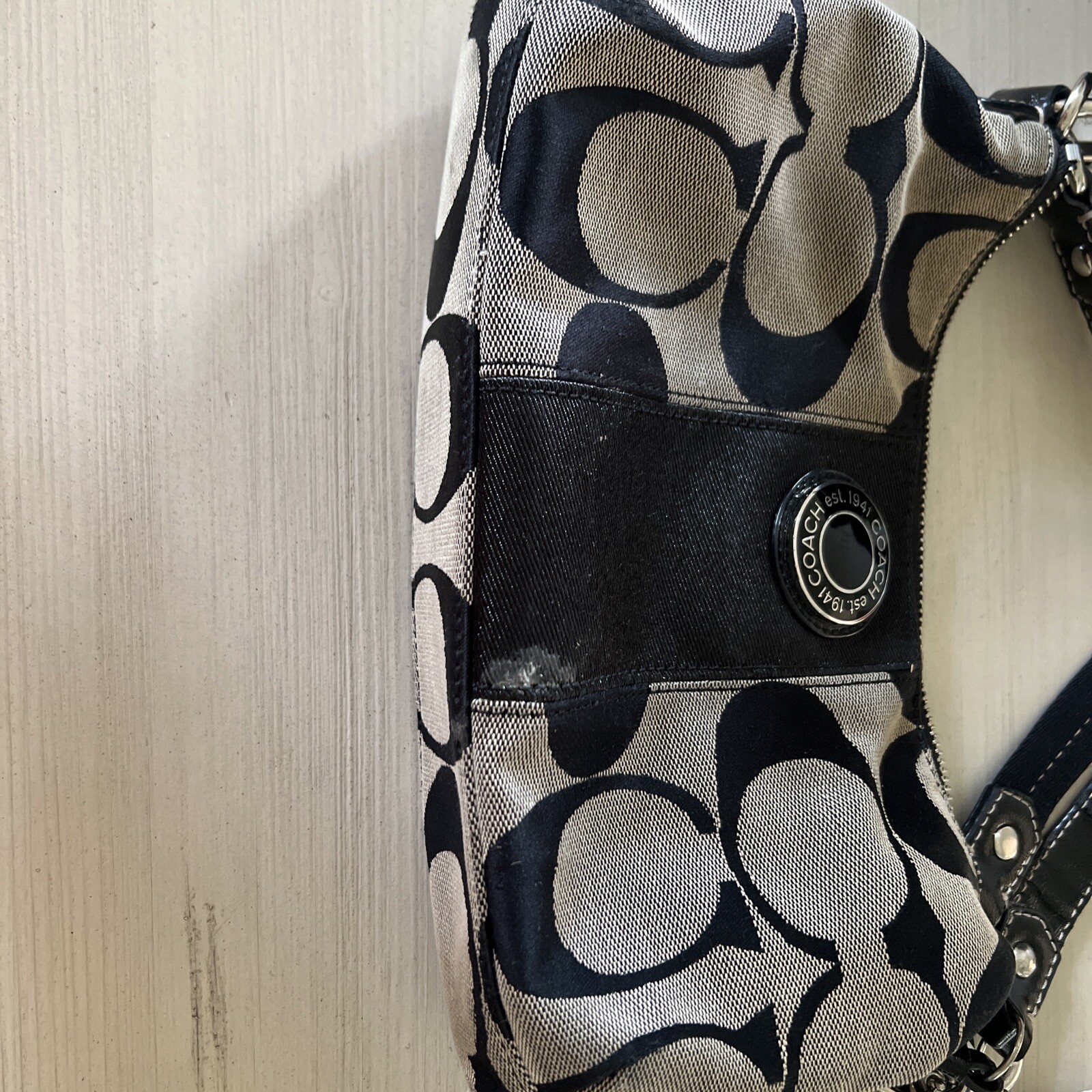 Coach Signature Stripe Demi Crossbody Purse. Coach F1… - Gem