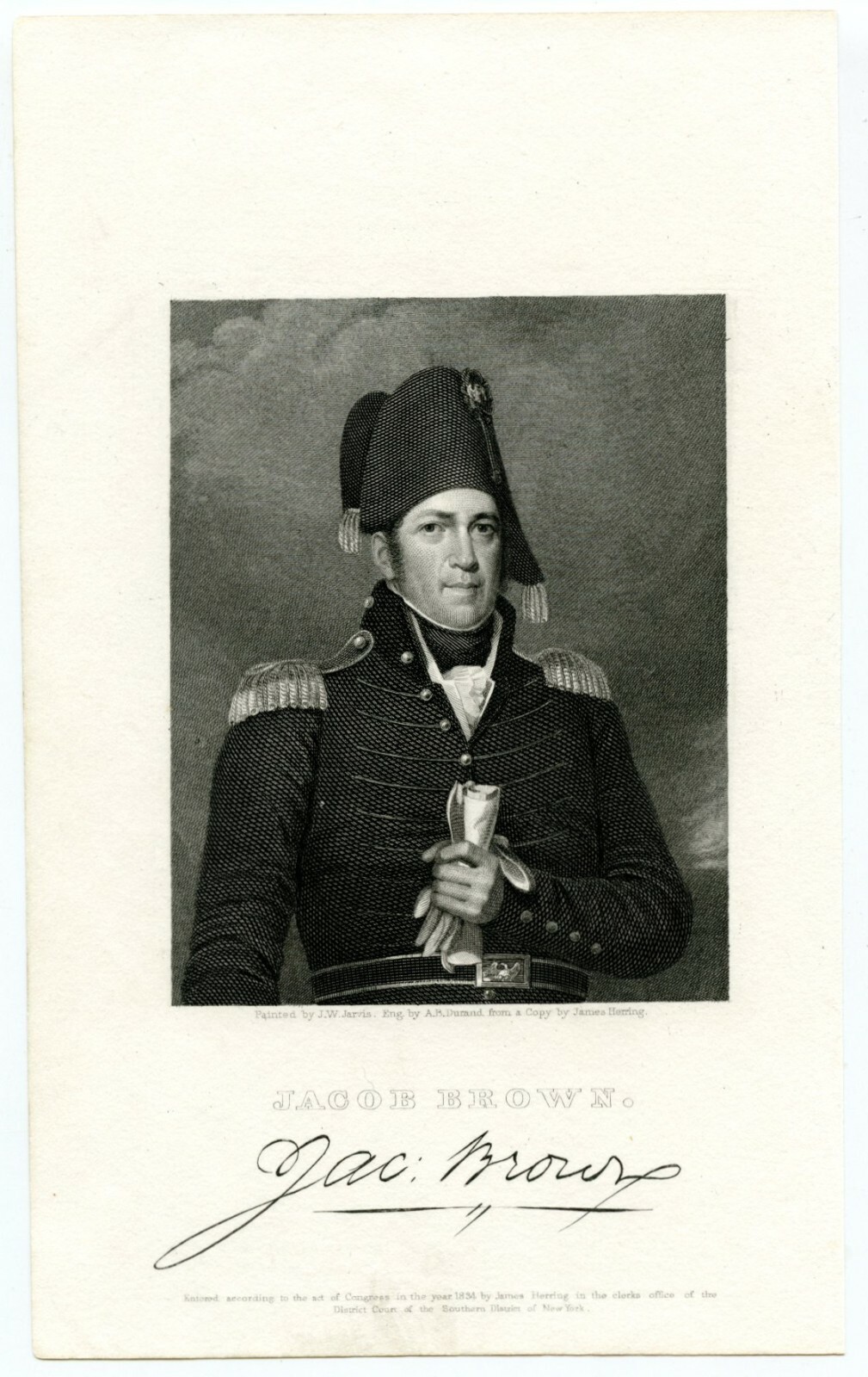 JACOB BROWN, War of 1812 Wounded Lundy's Lane/US Army Commander ...