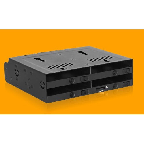 Icy Dock MB014SP-B R1 FlexiDOCK Trayless 4 x 2.5inch SATA SAS/SSD/HDD ...