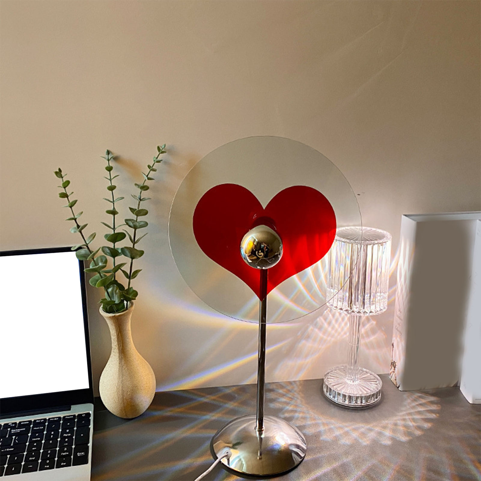 Heart Lamp Projector Rust Protection 360 Degree Rotatable Sweet Warm | eBay