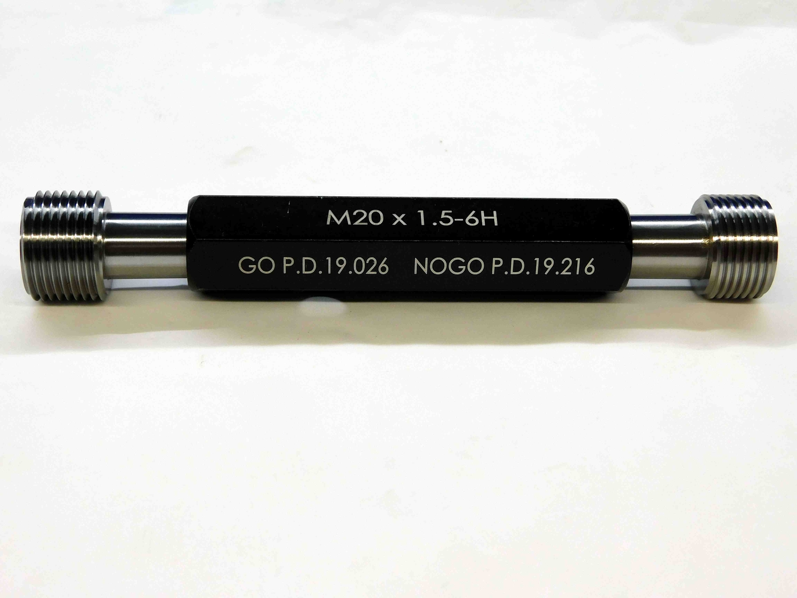 NEW M20 X 1.5 6H METRIC THREAD PLUG GAGE 20.0 GO NO GO P.D.'S = 19.026 ...