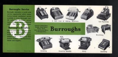 BURROUGHS BUSINESS MACHINES: BLOTTER CIRCA 1950 REF: 8394T | eBay