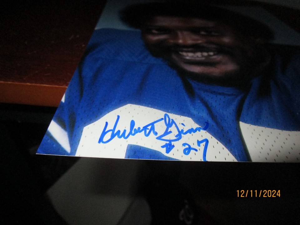 Hubert Ginn 1973 Baltimore Colts Player Signed 8X10 Football Photo d ...