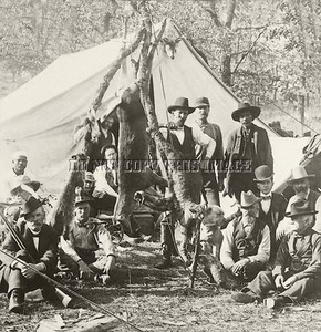 EARLY PRE 1900 ANTIQUE 8X10 REPRO DEER HUNTING CAMP PHOTO | eBay