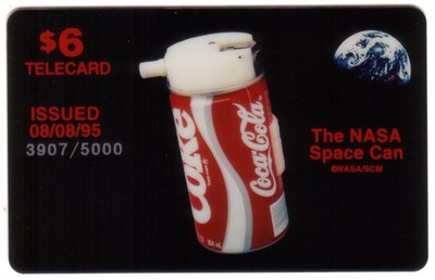NASA Space Can With Coca-Cola (Coke) Logo Phone Card | eBay