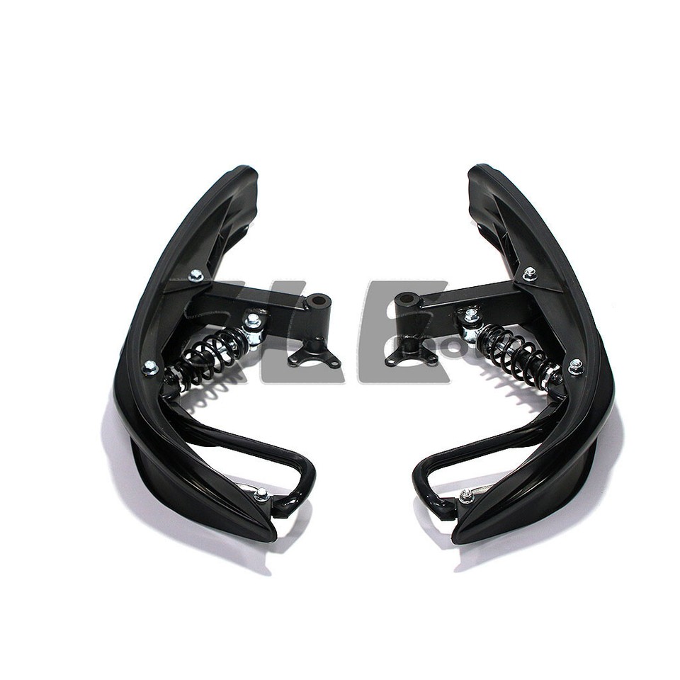 Snowmobile Front Sled Sleds Black Plastic Skis Kit For Snowmobile ATV ...