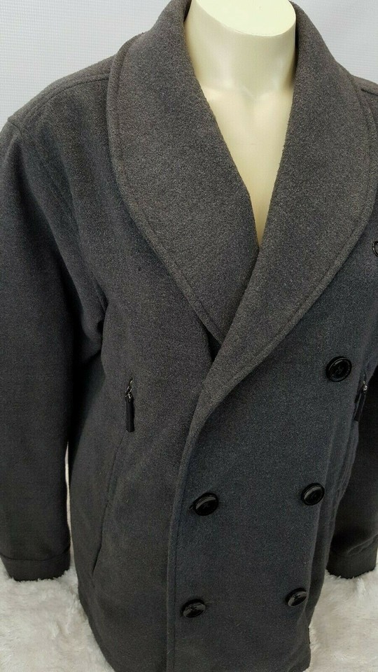 ORISUE Pea Coat Jacket Women Size Medium Wool Blend Outdoors Mid weight ...