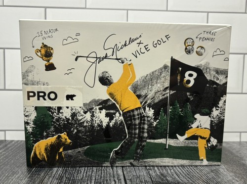 Vice Pro Limited Edition Golden Bear Jack Nicklaus Golf Balls Sealed ...