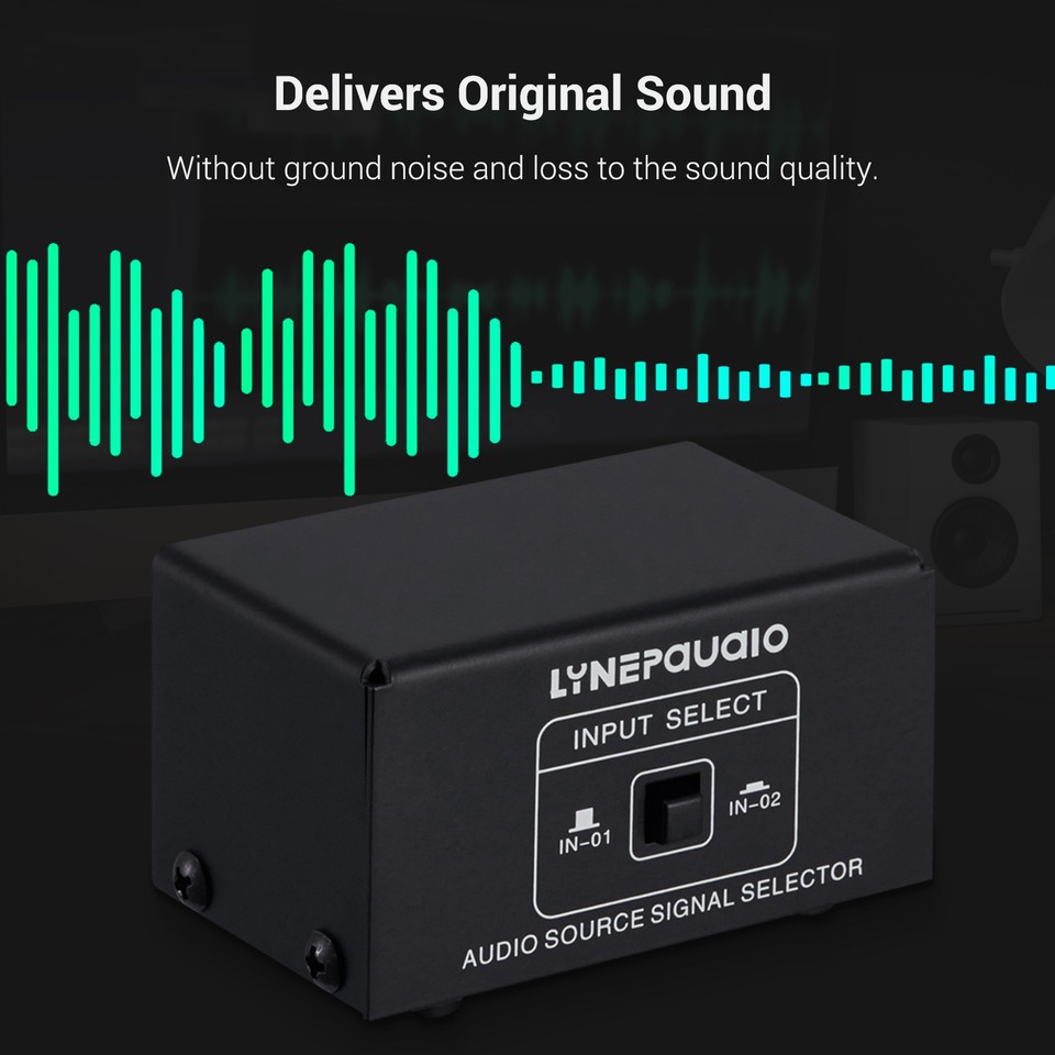 Audio Switcher 2 in 1 Out / 1 in 2 Out A/B Switch Stereo Audio Splitter ...