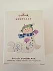 2019 Frosty Fun Decade Hallmark Keepsake Ornament Last of 10 in Series ...
