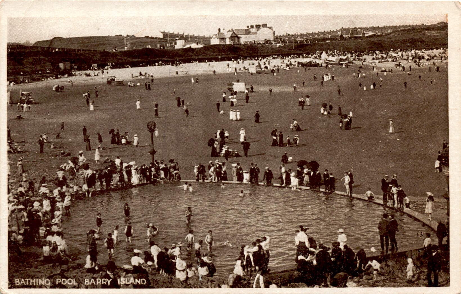 BATHING POOL BARRY ISLAND Arthur J Bevin Barry Dr POST THE SEAL OF ARTI ...