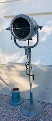 Working GE US Navy Signaling Searchlight 12 Inch Morse Code Ship to ...