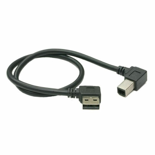 Cablecc Right Angled USB 2.0 A Male - B angled Printer scanner cable ...