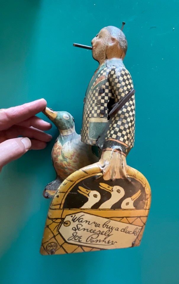 1930's MARX "JOE PENNER" WANNA BUY A DUCK GOO GOO TIN WIND-UP TOY | eBay