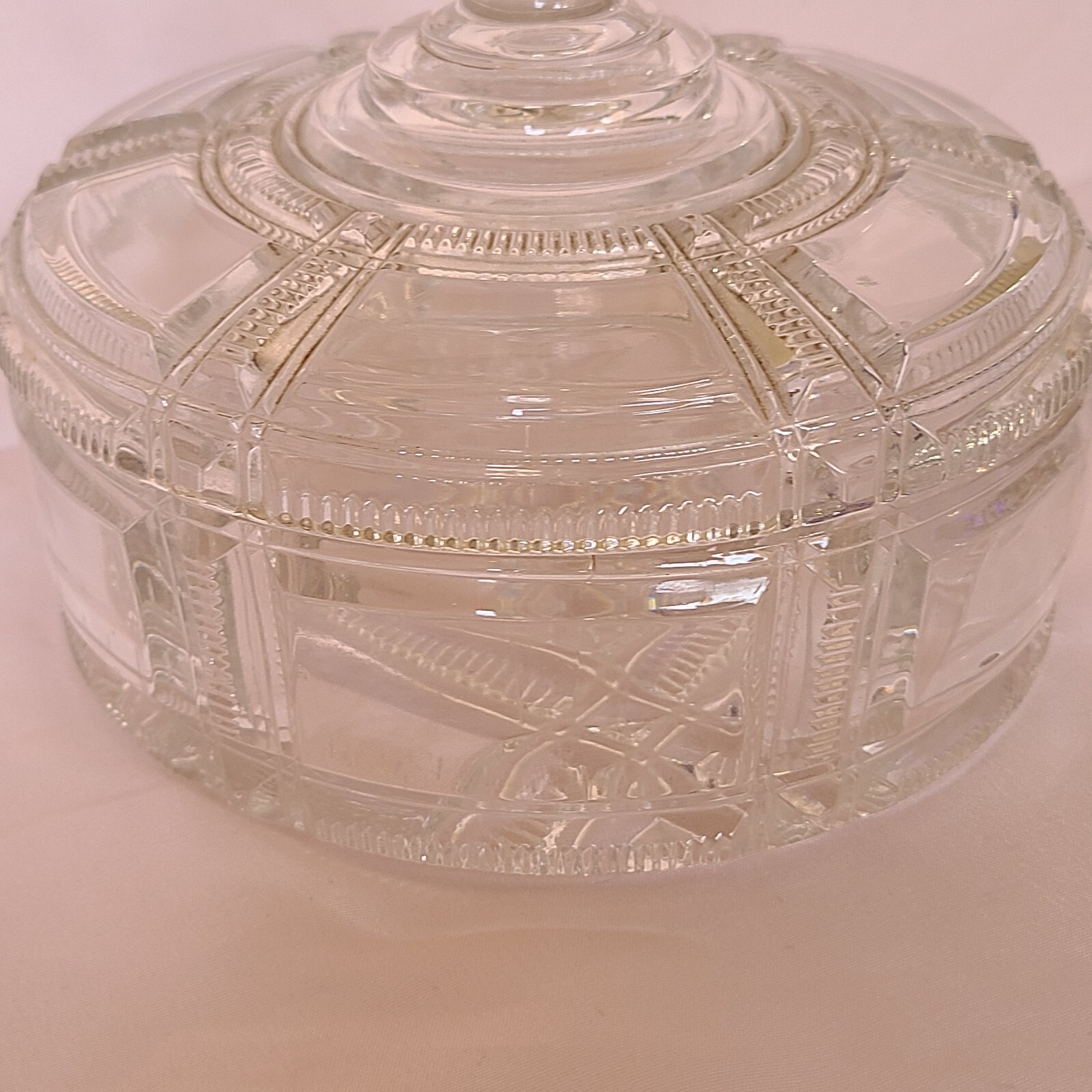 Antique Duncan & Sons Glass Cryptic Zipper Nova Scotia Ribbon Stars ...