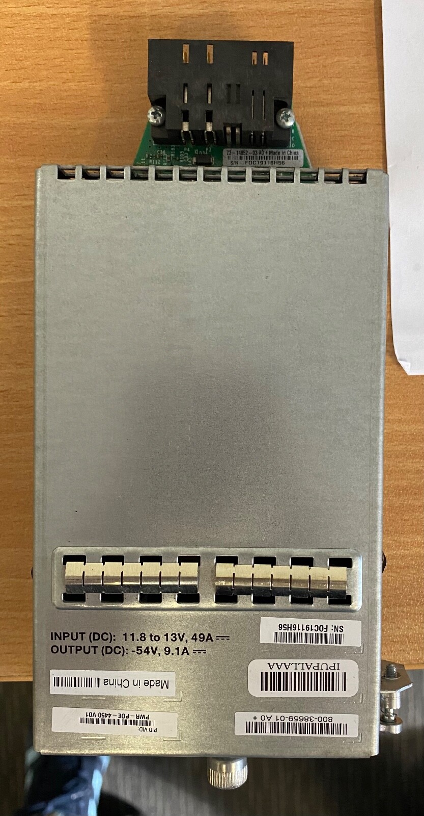 Cisco PWR-POE-4450 Single Power Over Ethernet Module for Cisco ISR4450 ...