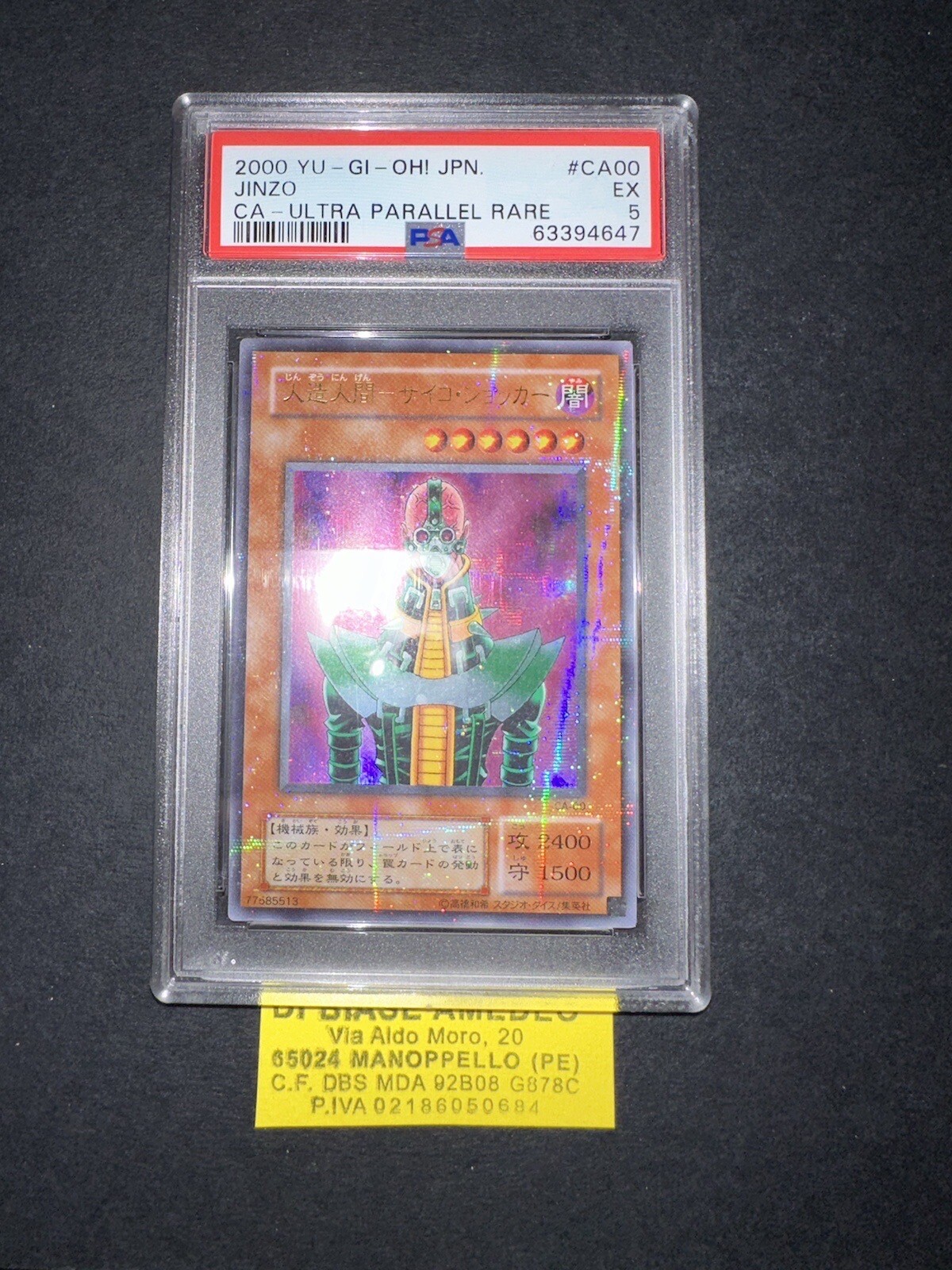 PSA 5 Jinzo CA-00 Ultra Parallel Rare Japanese 2002 | eBay Australia