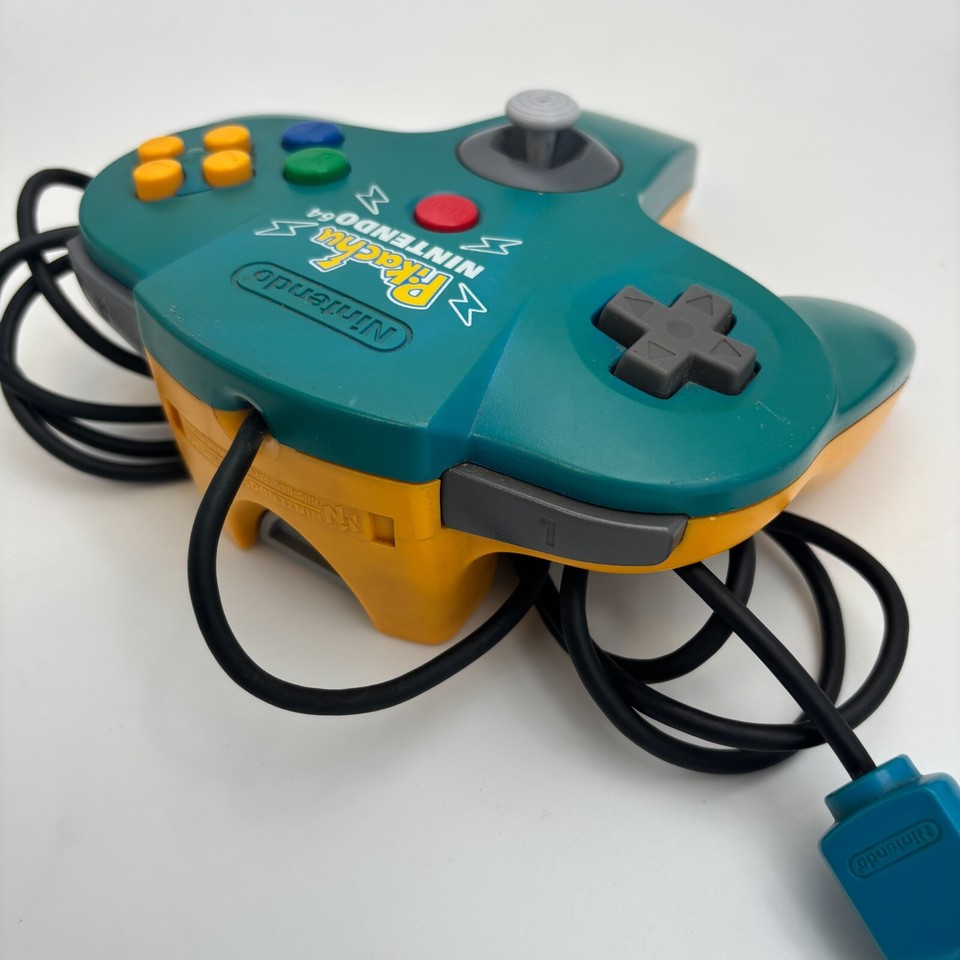 Refurbished: Nintendo 64 N64 Pokemon Pikachu Blue Console Controller AC ...