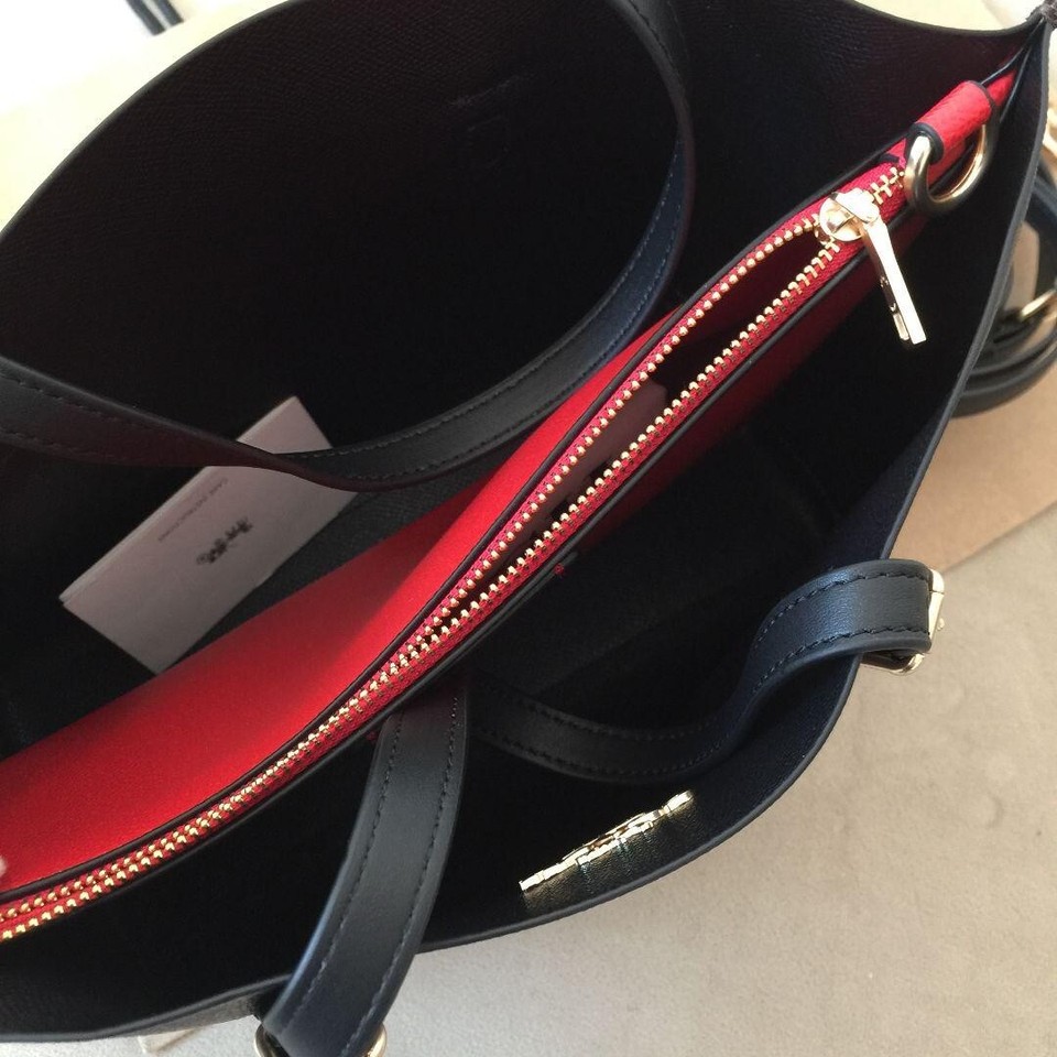 Coach C4250 Mollie Tote 25 in signature canvas Crossbody Dark Brown ...