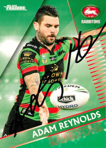 Signed 2018 SOUTH SYDNEY RABBITOHS NRL Card ADAM REYNOLDS | eBay Australia