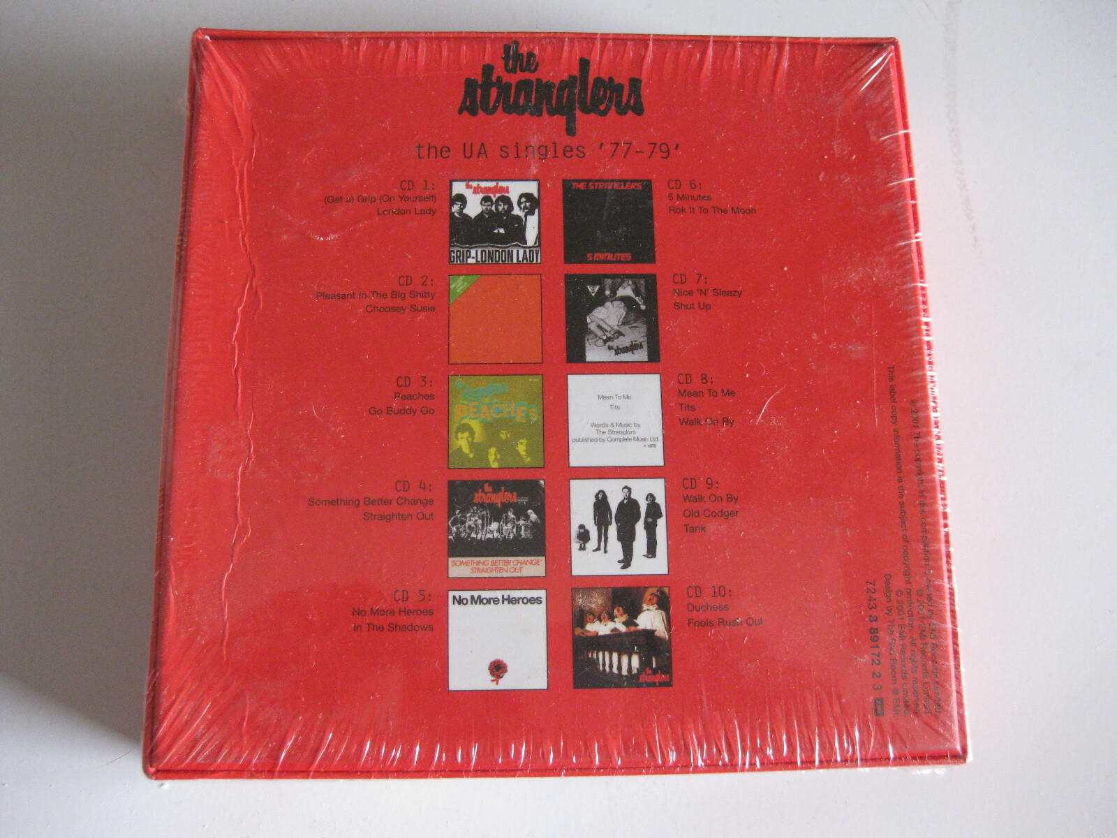 The Stranglers ‎– The UA Singles '77-'79 (2001) EMI 10xCD box set NEW ...