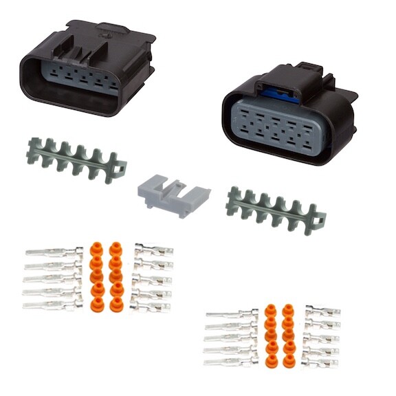 Delphi GT280 Series Connector Set Kit 10 Conductor or Pin 16-12 Wire ...