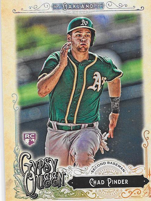 2017 Topps Gypsy Queen #134 Chad Pinder RC - A's Rookie | eBay