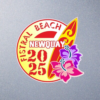 2025 Fistral Beach Newquay Car Sticker - Vinyl - Laptop - Waterbottle ...