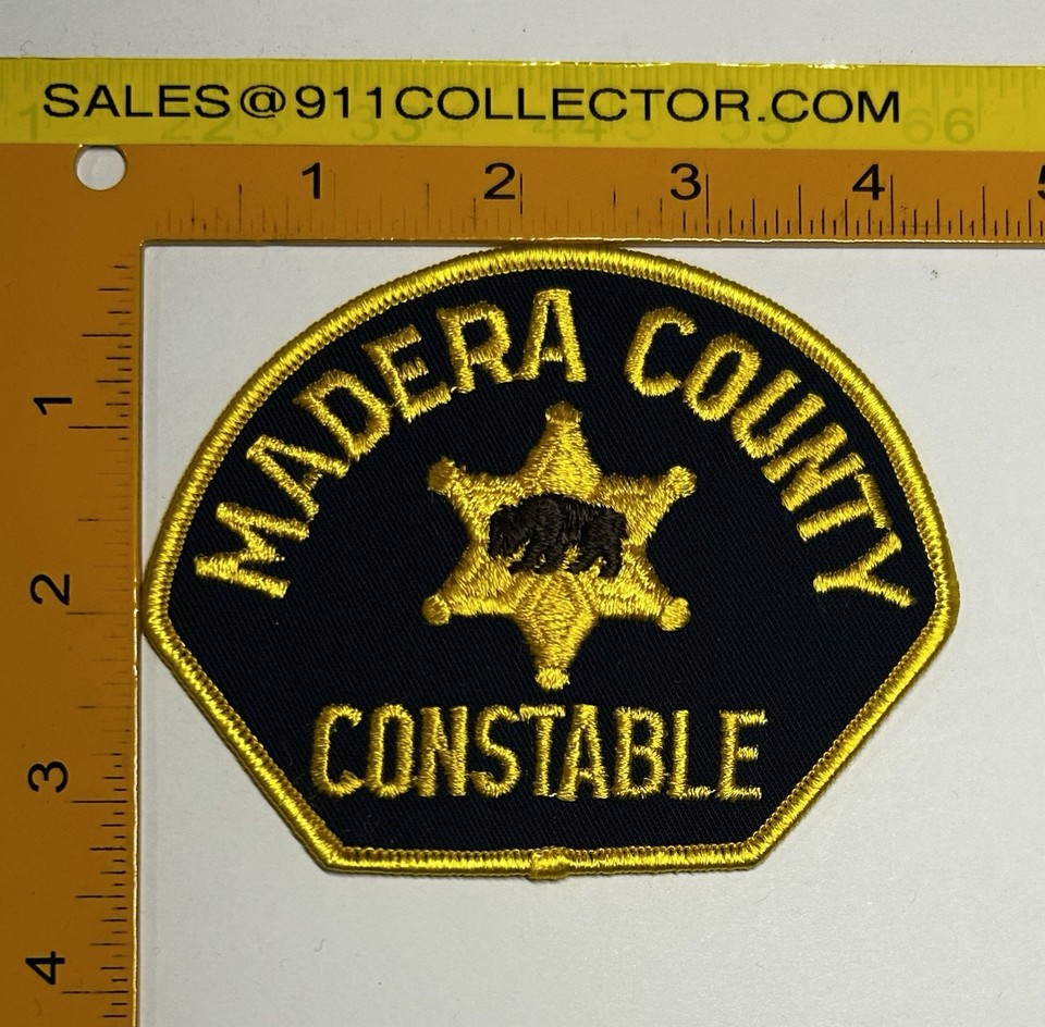 VINTAGE CALIFORNIA CA MADERA COUNTY CONSTABLE POLICE DEPT PATCH #PDD58 | eBay