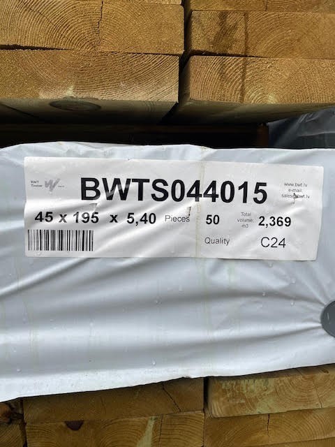 8X2 PRESSURE TREATED TIMBER JOIST C24 STRENGTH GRADED - 5.4M LENGTHS ...