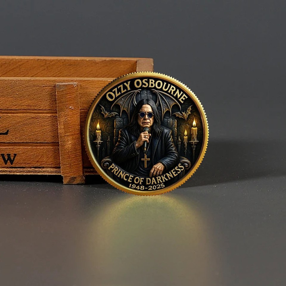 Ozzy Osbourne Farewell Commemorative Coin Lead Singer-Themed Coin ...