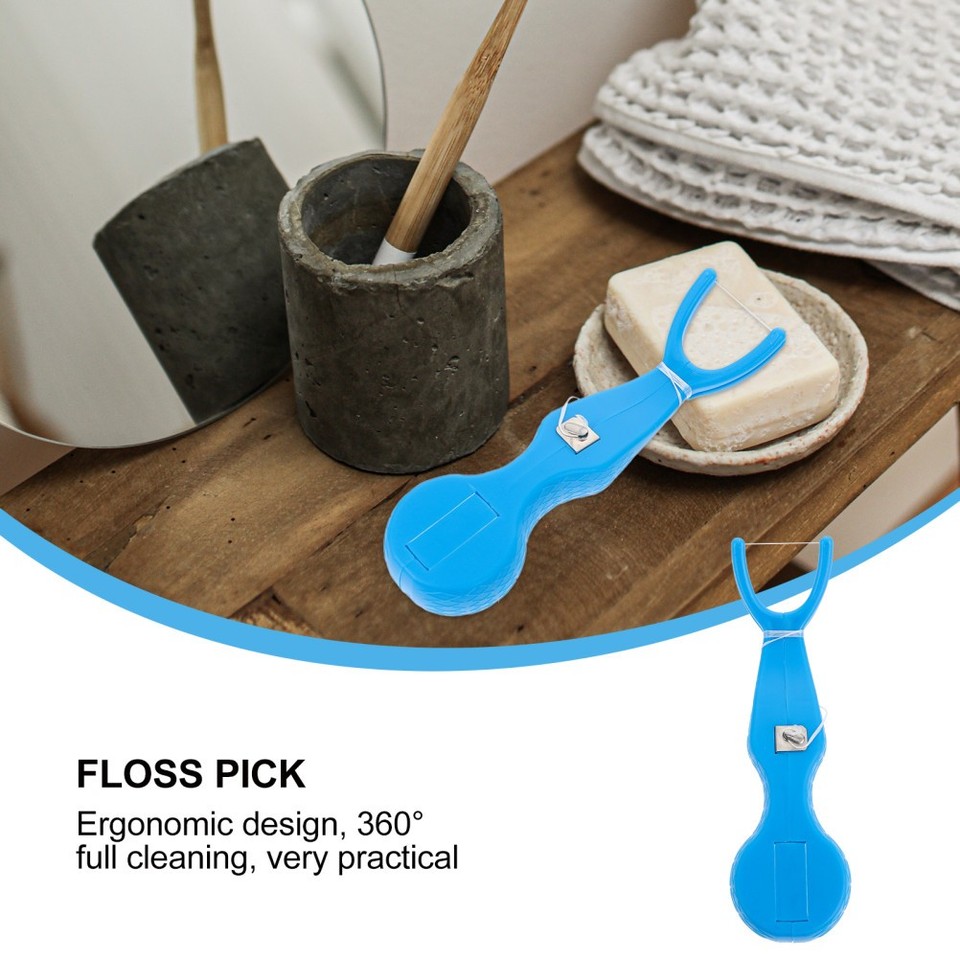 Toothbrush Stand Floss Holder Flossers for Teeth Natural Dental Tool ...