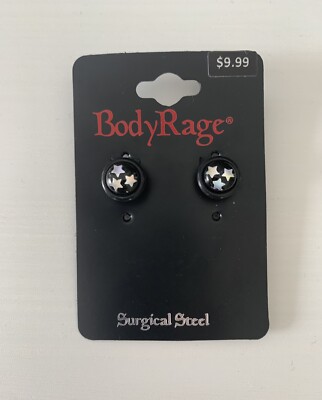 Body Rage Stars Earrings | eBay
