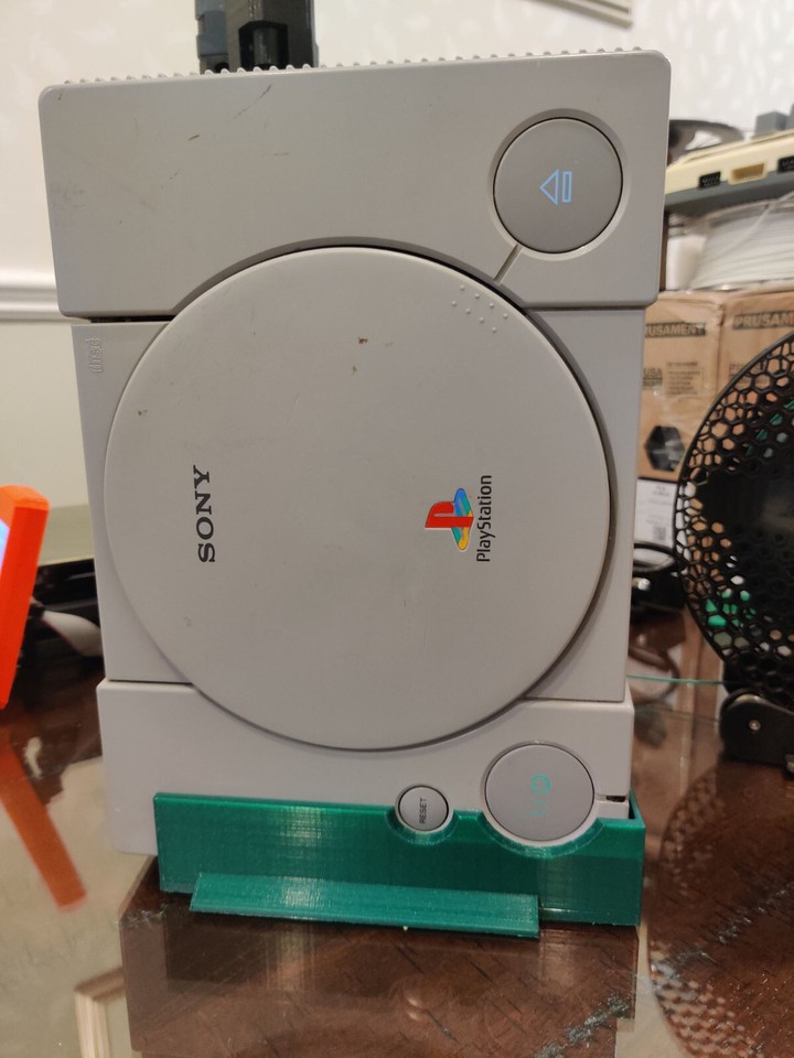 Sony PlayStation 1 PS1 Vertical Console Stand System Display Case ...